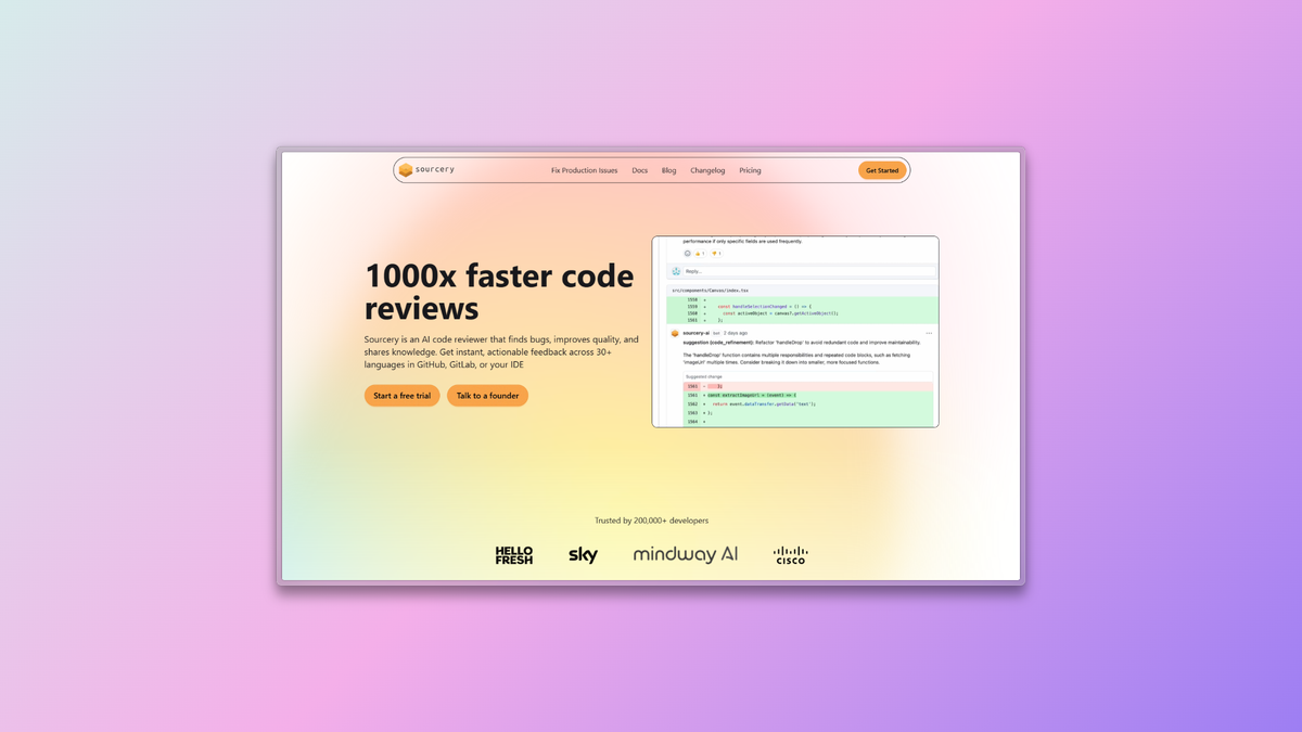 Sourcery AI: Python Refactoring Without the Yak Shaving Sourcery doesn’t try to